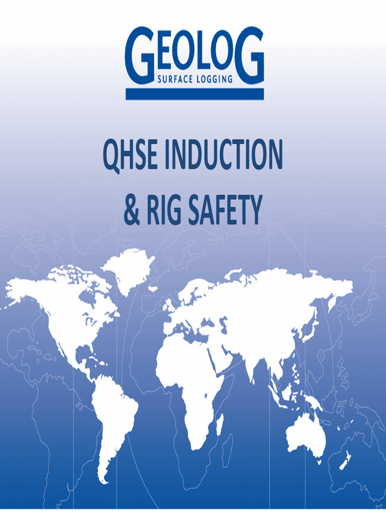 Mod1 - QHSE Induction&Rig Safety - 2015 | PDF