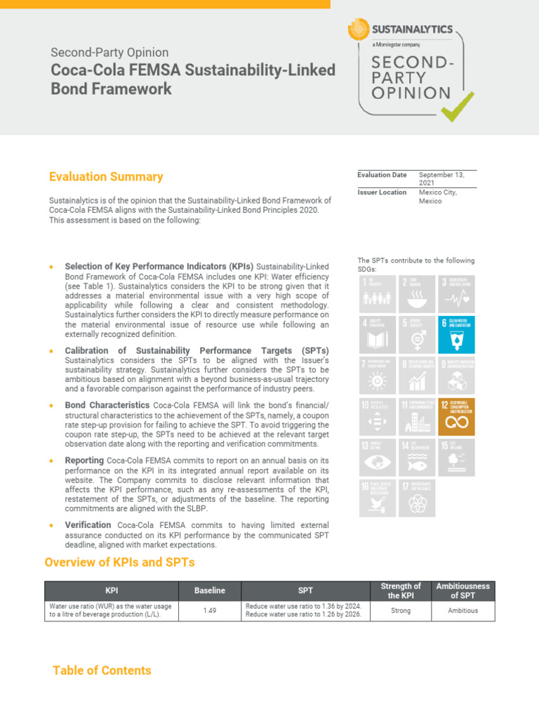 Second Party Opinion | PDF