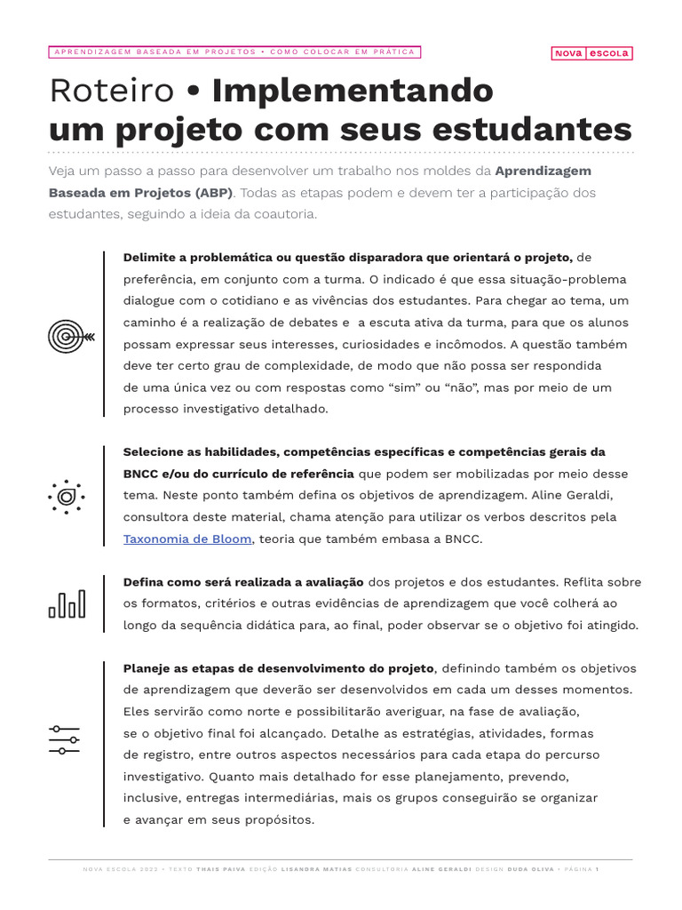 Roteiro Passo A Passo para Implementar Um Projeto Dentro Da Metodologia ...