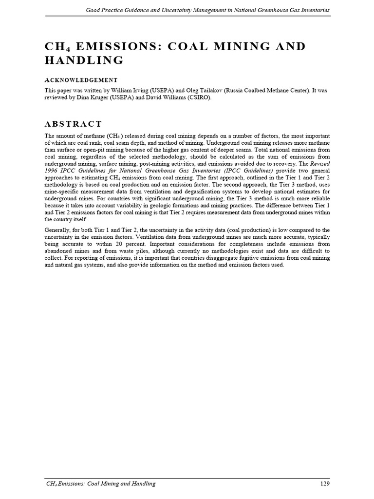 2 7 Coal Mining Handling | PDF | Coal Mining | Methane