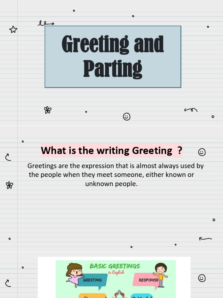 Media Pembelajaran Greeting and Parting | Download Free PDF | Human ...