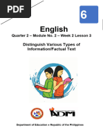 Eng6 - Q2 Module 1 - Weeek1 IDENTIFYING The PURPOSE KEY STRUCTURAL and LANGUAGE FEATURES of ...