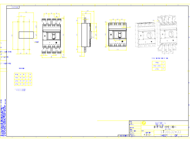 Dsine DN4 4P Dimension Drawing | PDF