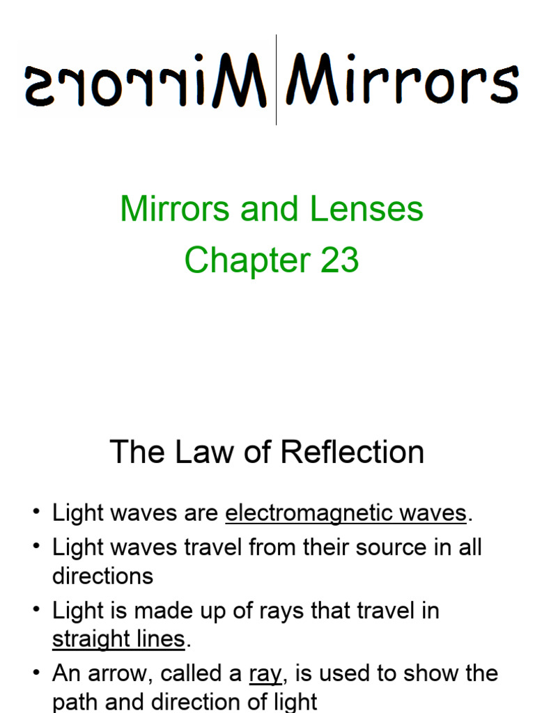 Physic - Lenses | PDF | Mirror | Materials Science