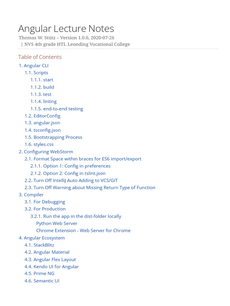 HTL Leonding College Github Io Angular Lecture Notes # Structural ...