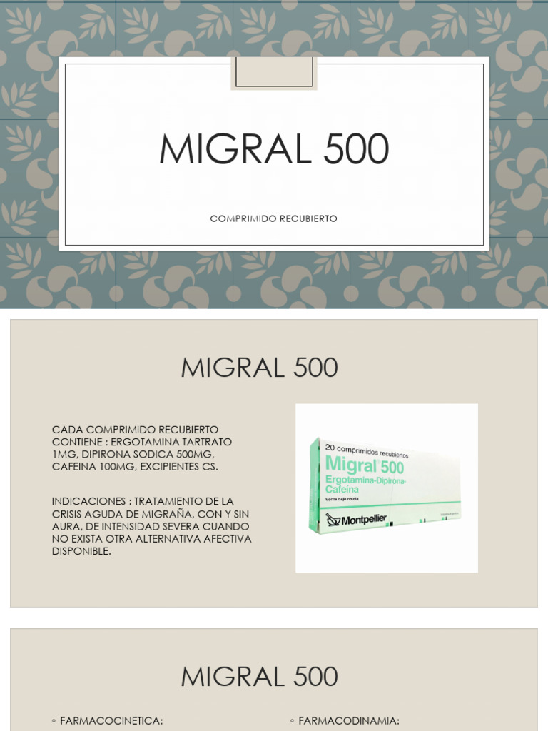 Migral 500 | PDF