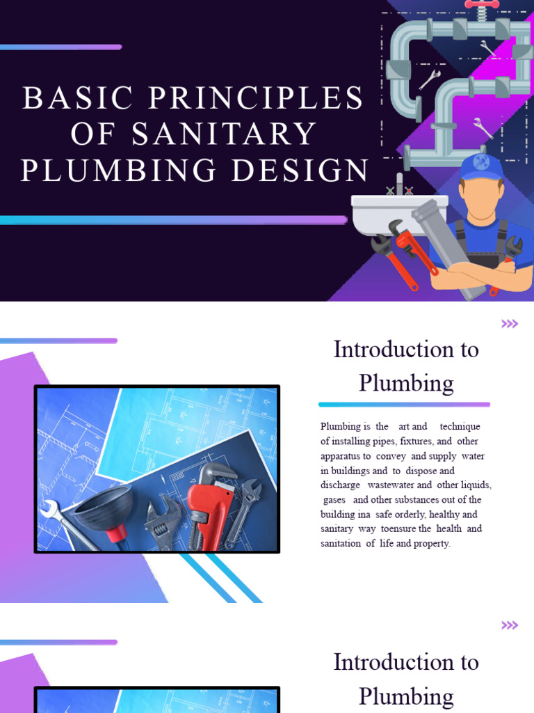 GROUP 1 Basic Principles of Sanitary Plumbing Design | PDF | Water ...