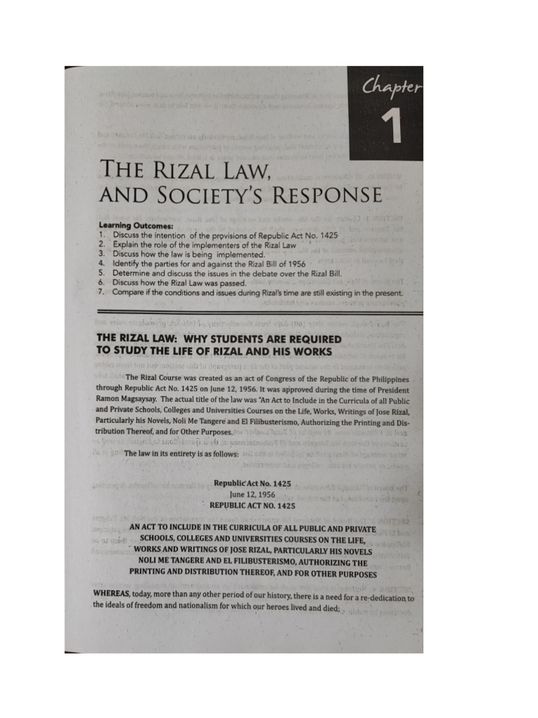 Rizal Law | PDF