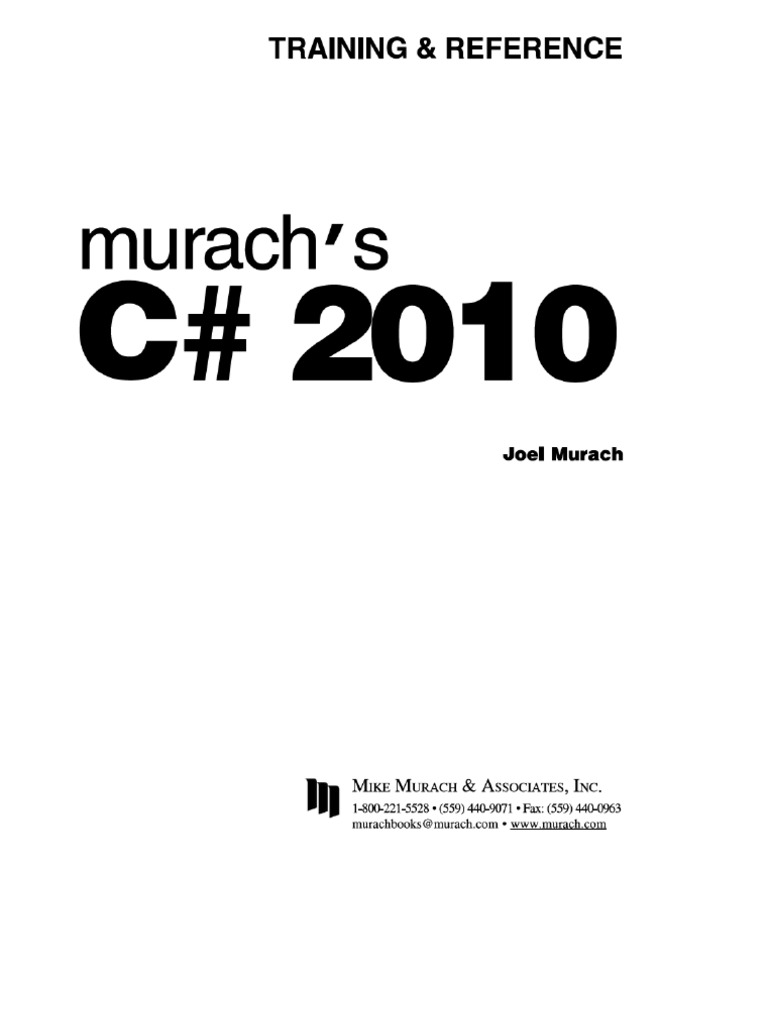 Murach's | PDF Murach's | PDF