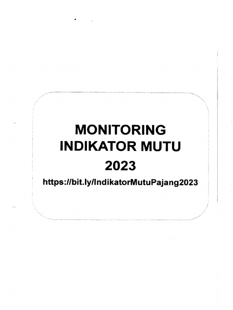 5.1.2 B Indikator Mutu 2023 Penyusunan - Pelaksanaan - Monitoring | PDF