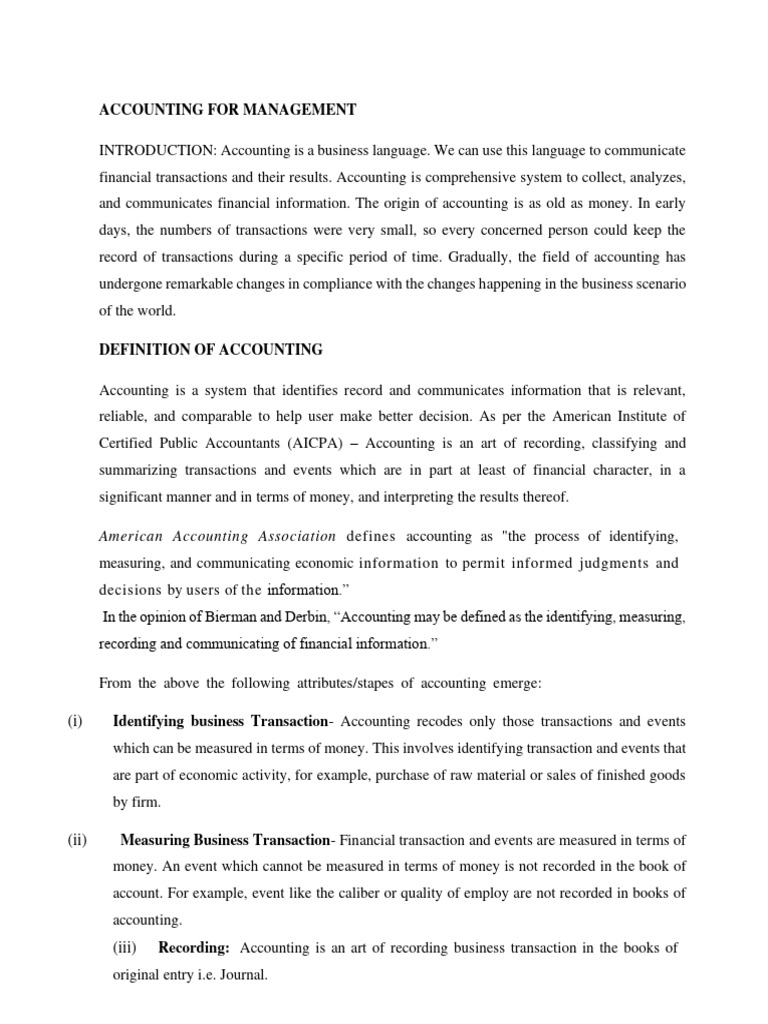 Basic Accounting Notes | PDF | Debits And Credits | Expense