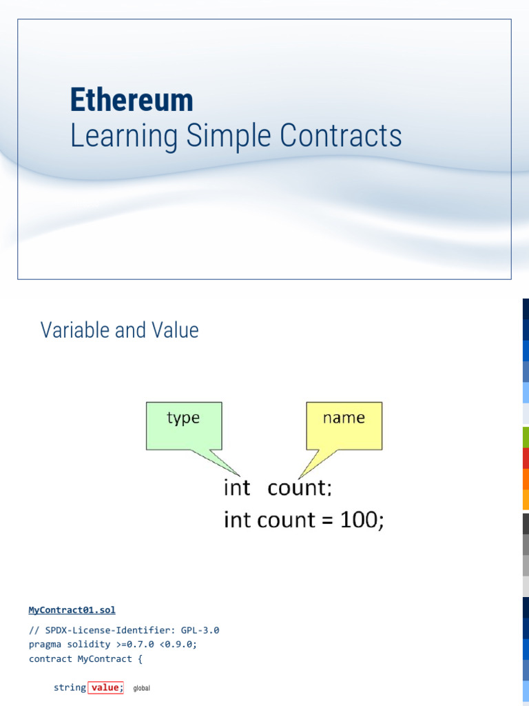 Smart Contract - Learning Simple Contracts | PDF