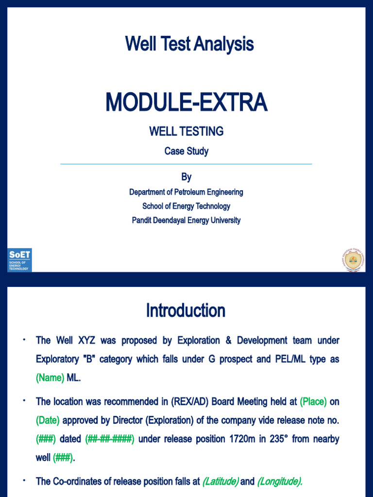Well Test Case Study | Download Free PDF | Petroleum Reservoir | Pressure