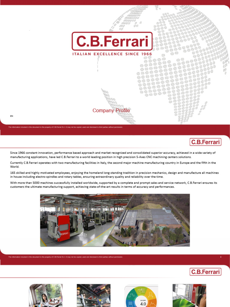 C.B. Ferrari Milling Machines Overview | PDF