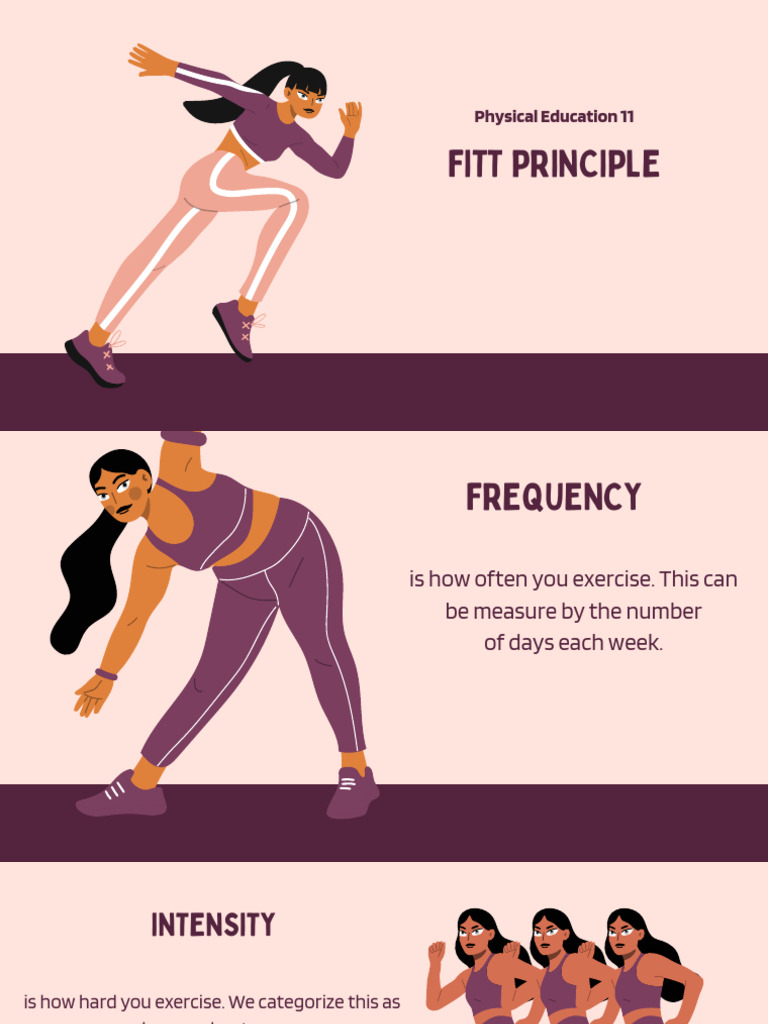 Beige and Purple Illustrated Physical Education Physical Fitness ...