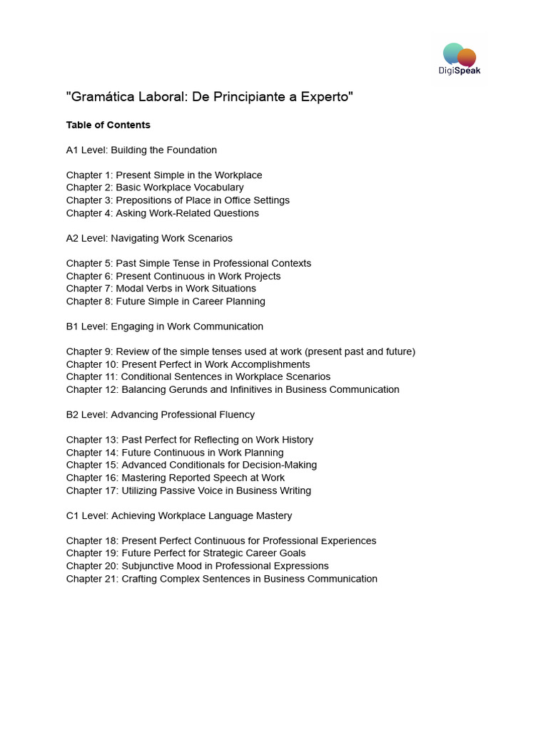 Gramática Laboral - de Principiante A Experto | PDF