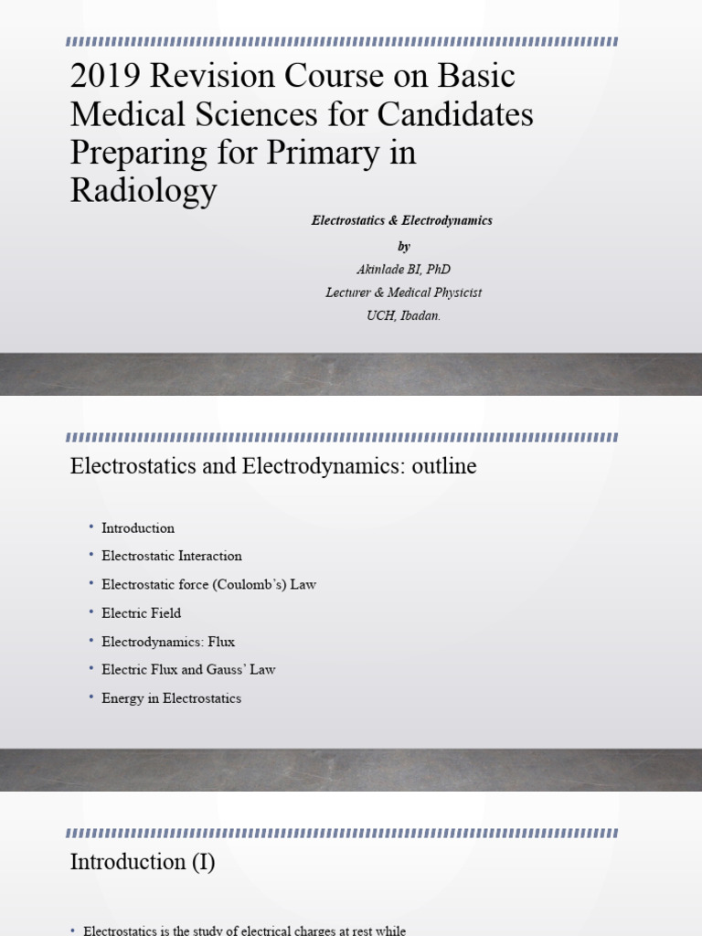 Electrostatics & Electrodynamics | PDF
