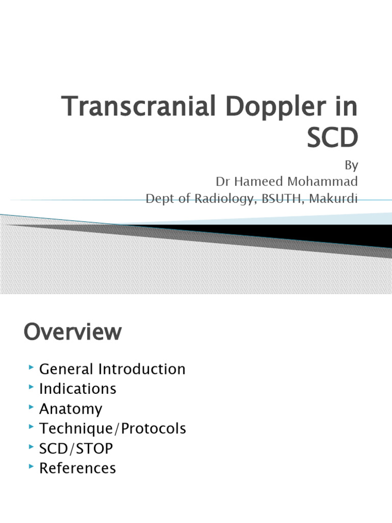 Transcranial Doppler in SCD | PDF