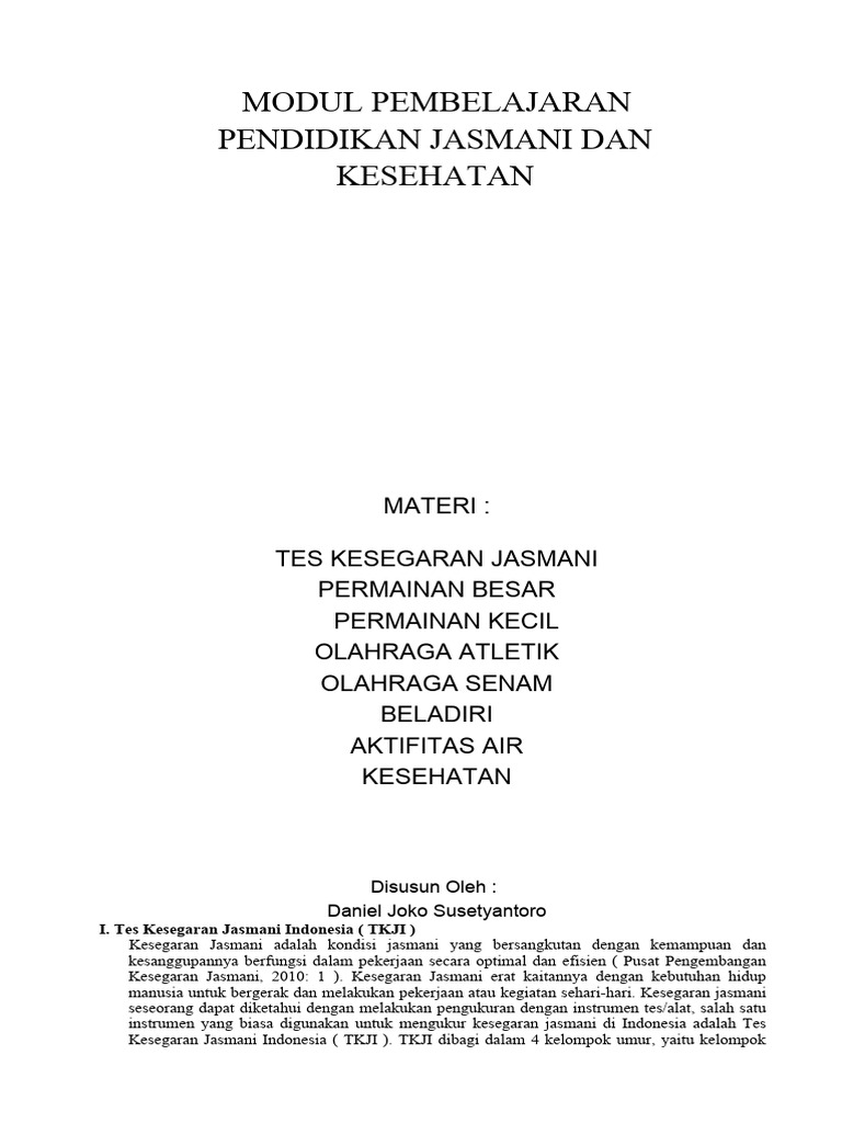 Bagi Modul Penjas-Dikonversi | PDF