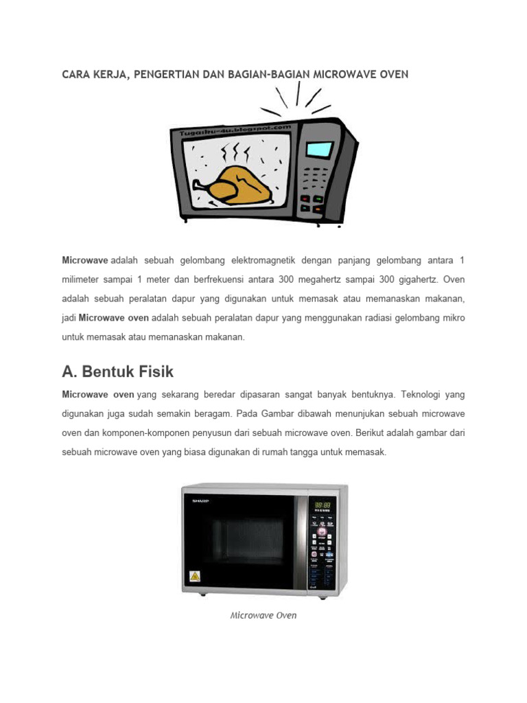 Cara Kerja dan Komponen Microwave | PDF