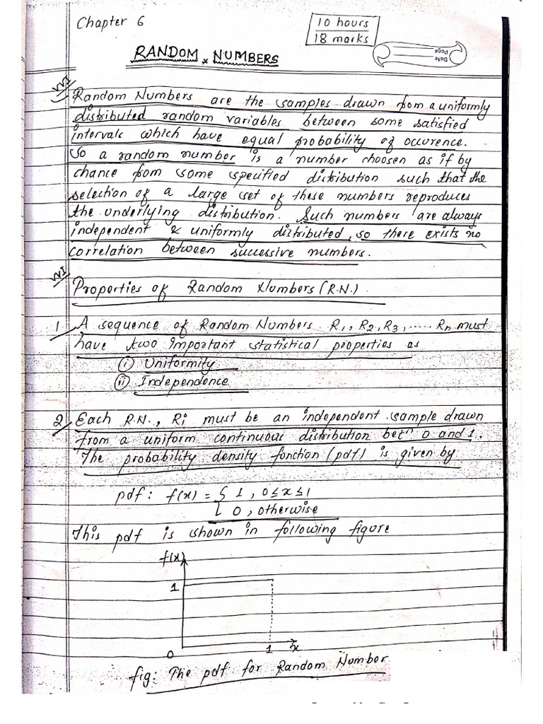 6 Random Numbers | PDF