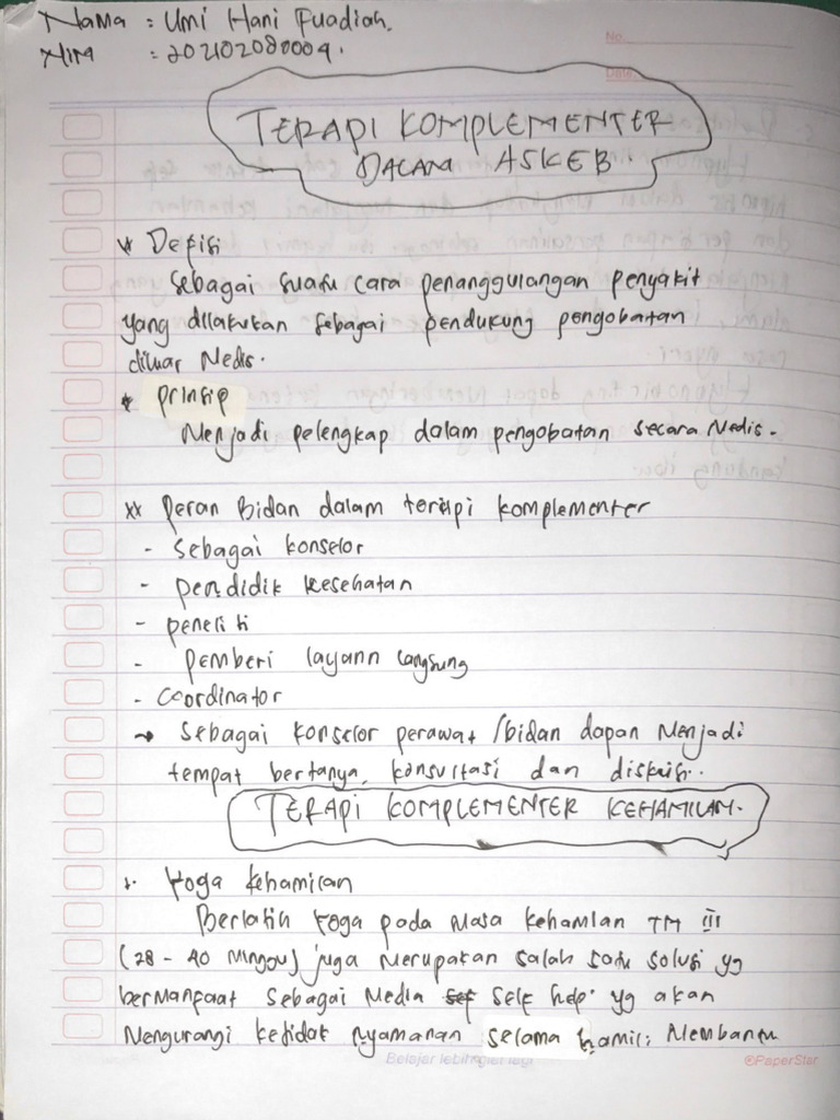 Terapi Komplementer | PDF