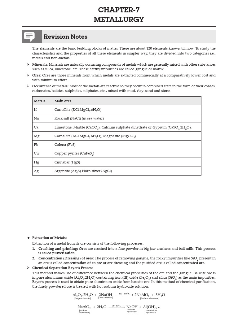 Metallurgy | PDF | Aluminium | Aluminium Oxide