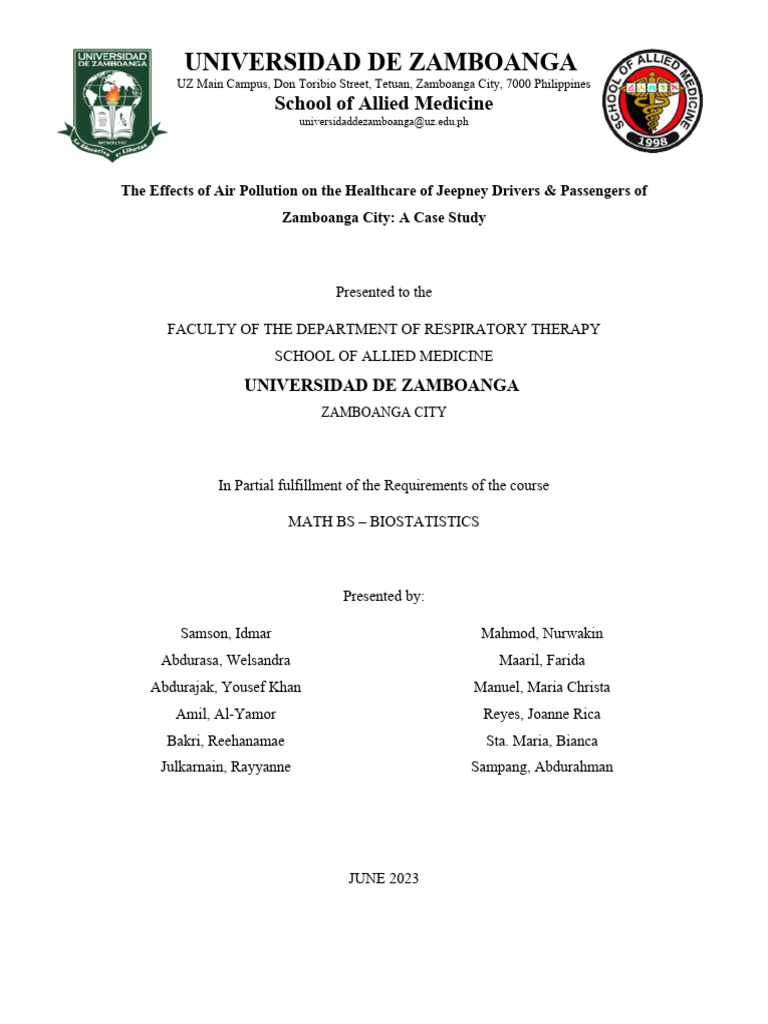 Jeepney Pollution Impact on Health | PDF
