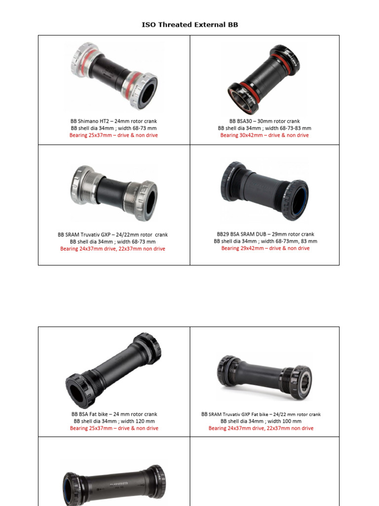 External Bottom Bracket | PDF