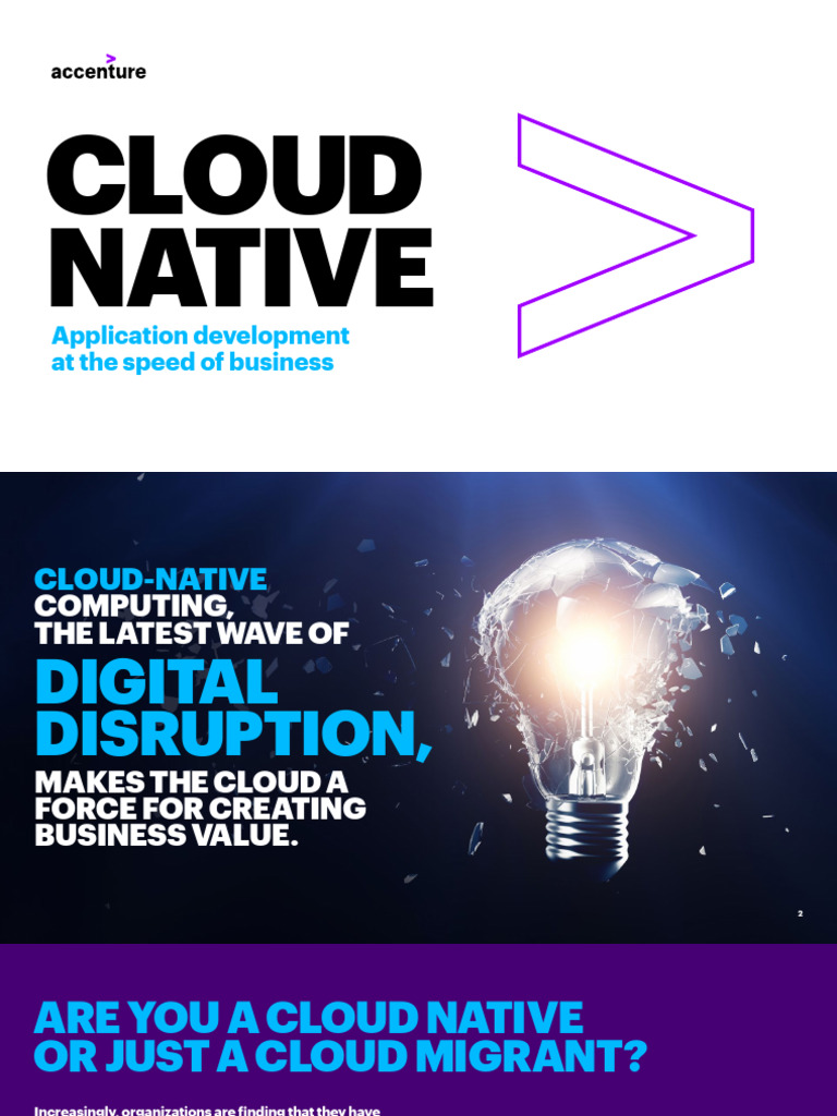 Accenture Cloud Native POV Final | PDF | Computers