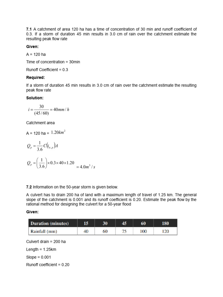 Hydro 7 | PDF | Drainage Basin | Surface Runoff