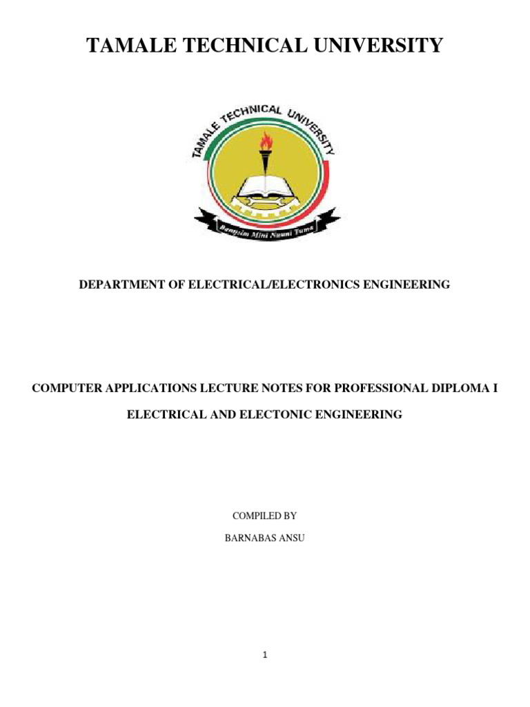 Computer Application Lecture Notes-Saint | Download Free PDF ...