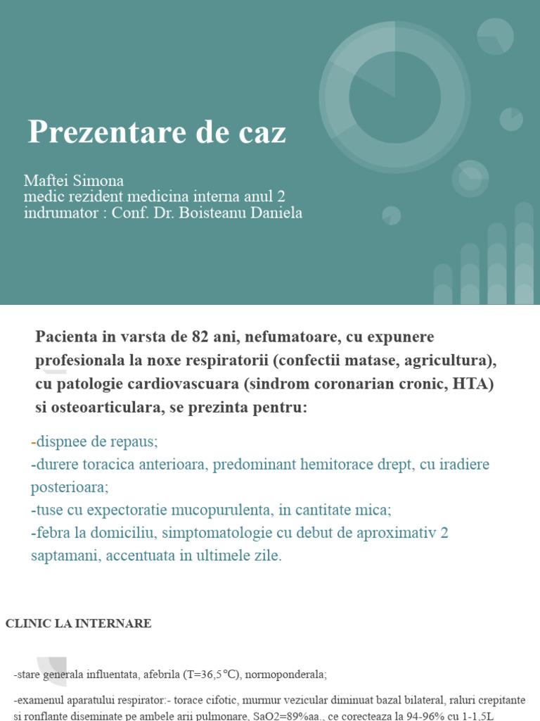 Prezentare de Caz Pneumo-2 | PDF