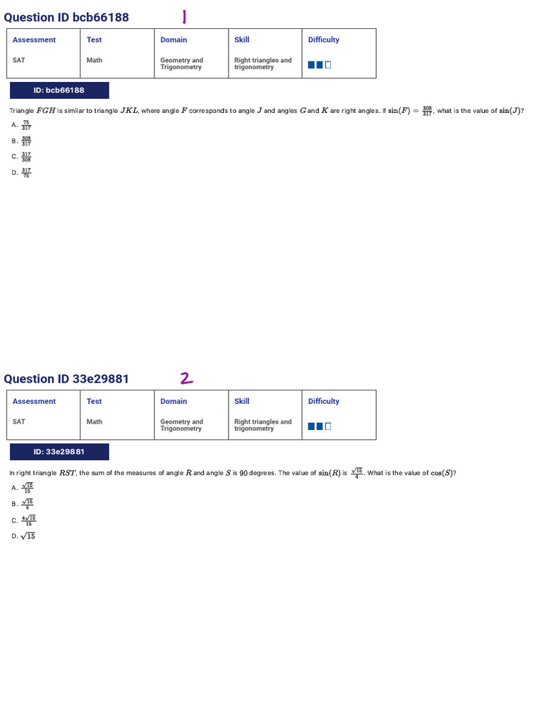 31Q Trigonometry | Download Free PDF | Triangle | Trigonometry