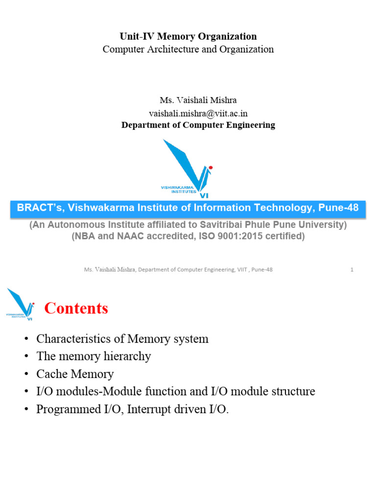 Memory Notes | PDF | Cpu Cache | Input/Output