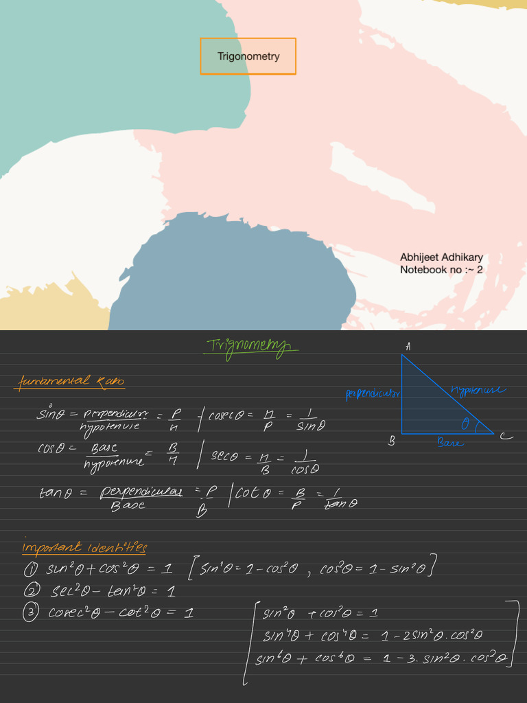 Trigonometry | PDF | Mathematical Relations | Classical Geometry
