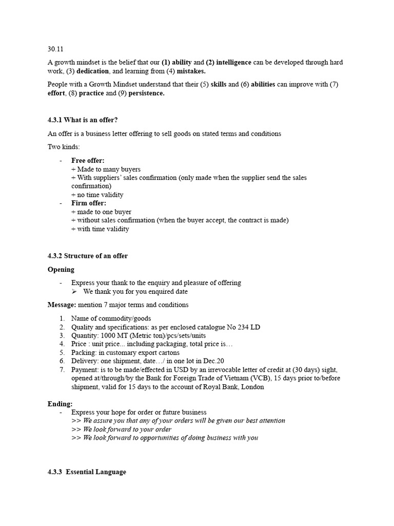 Offer Letter | PDF | Letter Of Credit | Discounts And Allowances