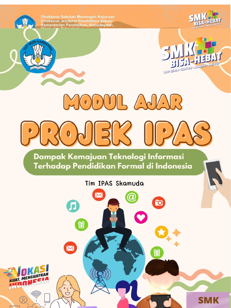 Modul Ajar IPAS Tema 3 Dampak Kemajuan TI THD Pend Formal Di Ind | PDF