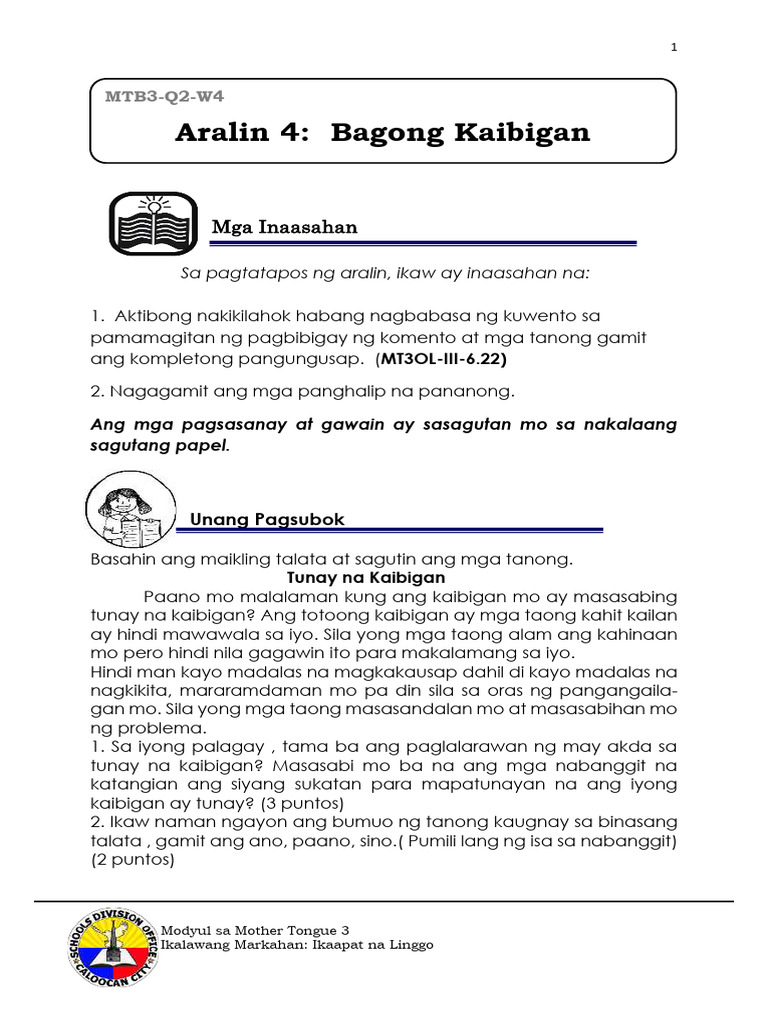 MTB 3 Q2 Week 4 | PDF