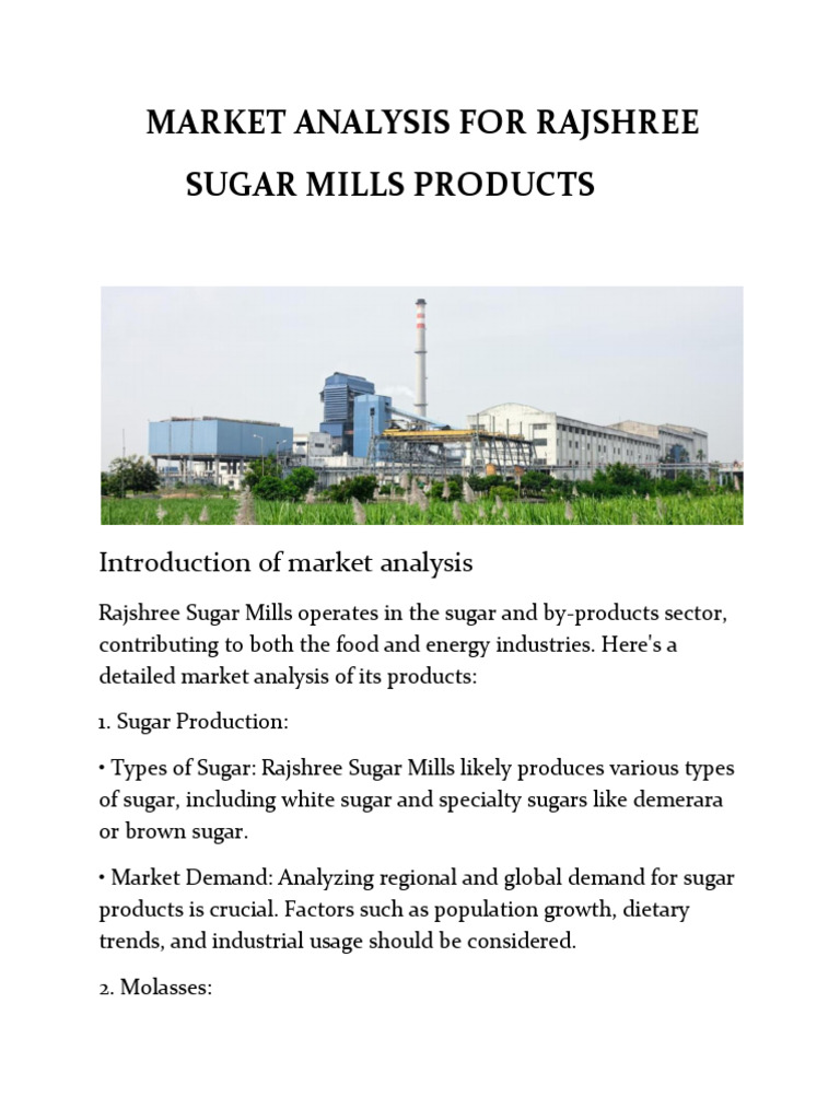 Market Analysis For Rajshree | Download Free PDF | Sugarcane | Market ...