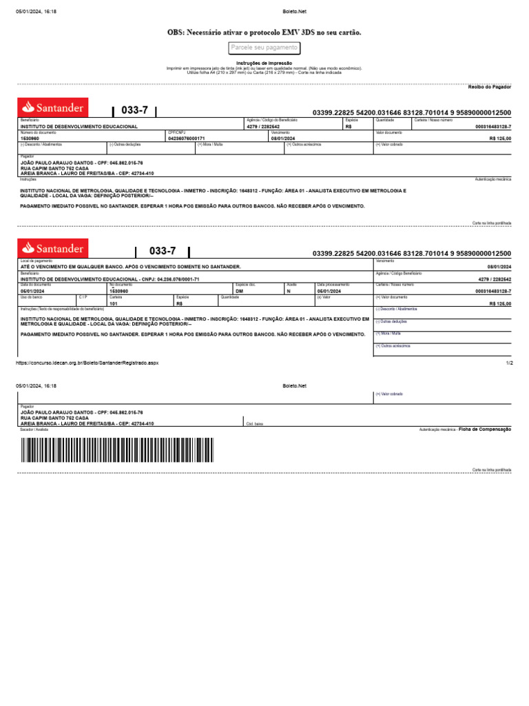 OBS: Necessário Ativar o Protocolo EMV 3DS No Seu Cartão | PDF