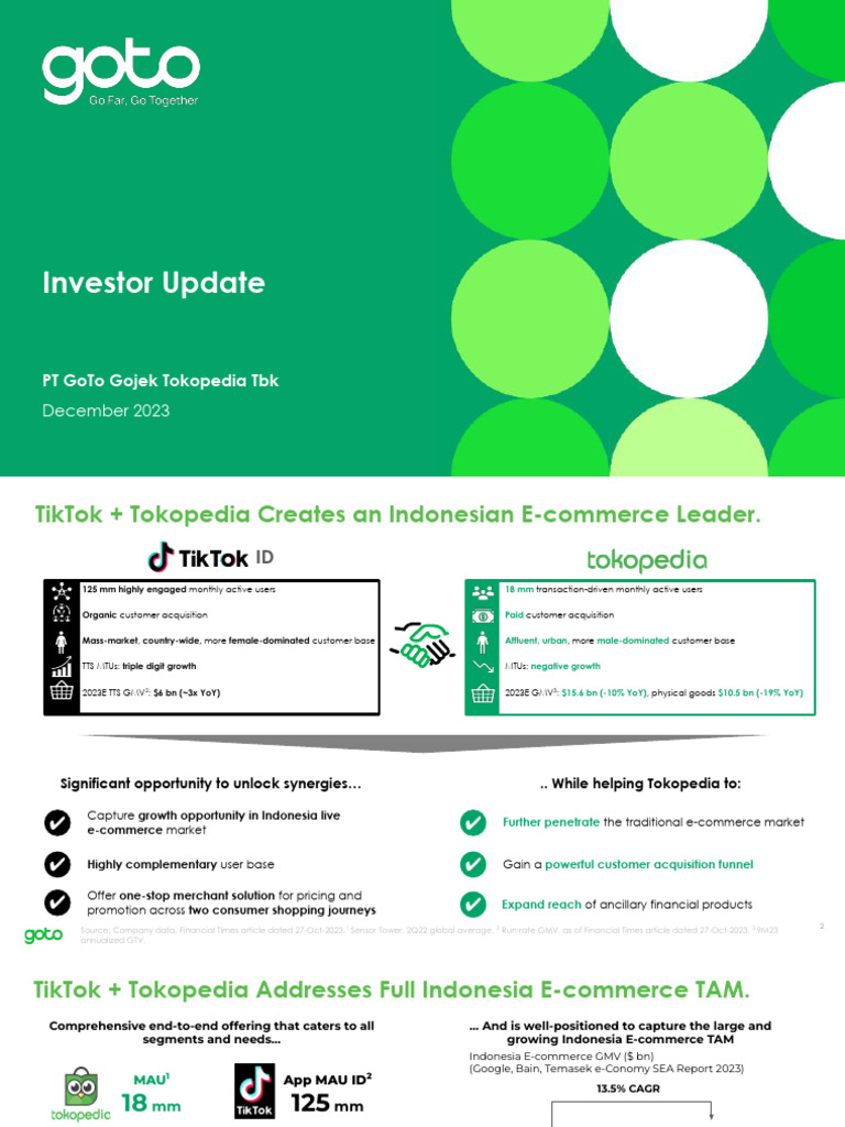 GoTo Investor Update Dec 2023_upload | PDF