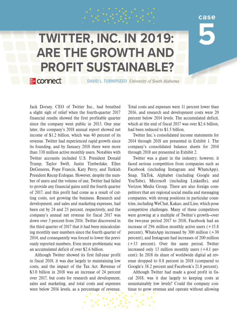 TWITTER Case Study | PDF