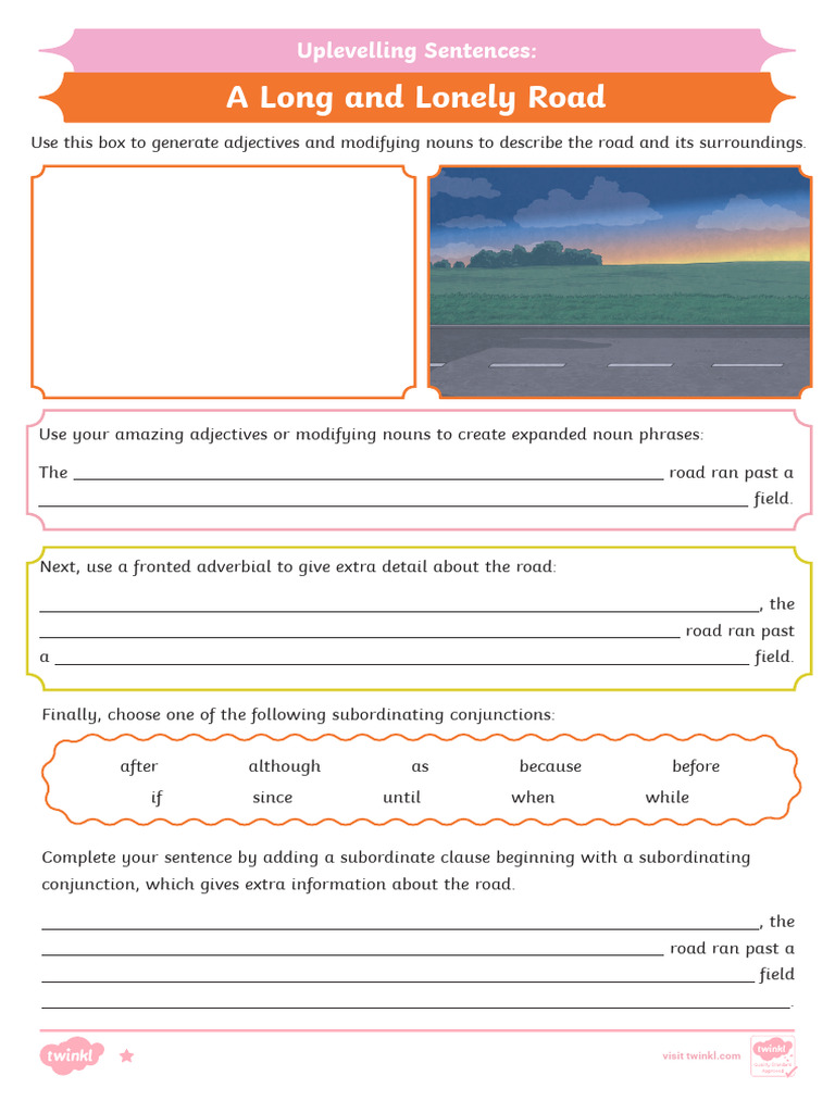 A Long and Lonely Road | PDF | Adjective | Sentence (Linguistics)