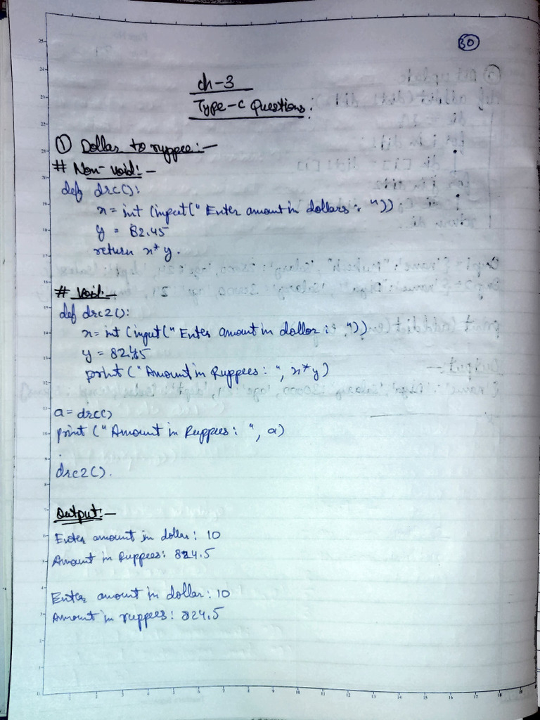 (CS) Ch-3 Functions Type C Questions | PDF