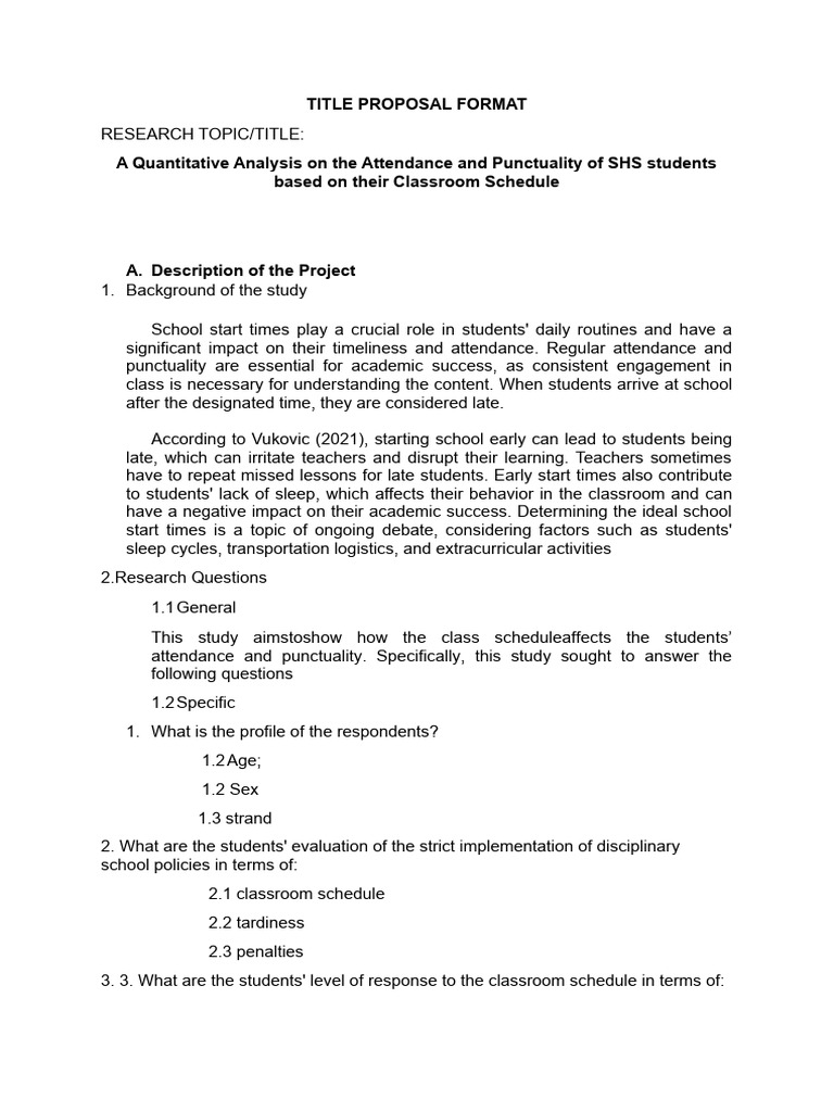 title-proposal-format (1) | PDF | Statistics | Methodology