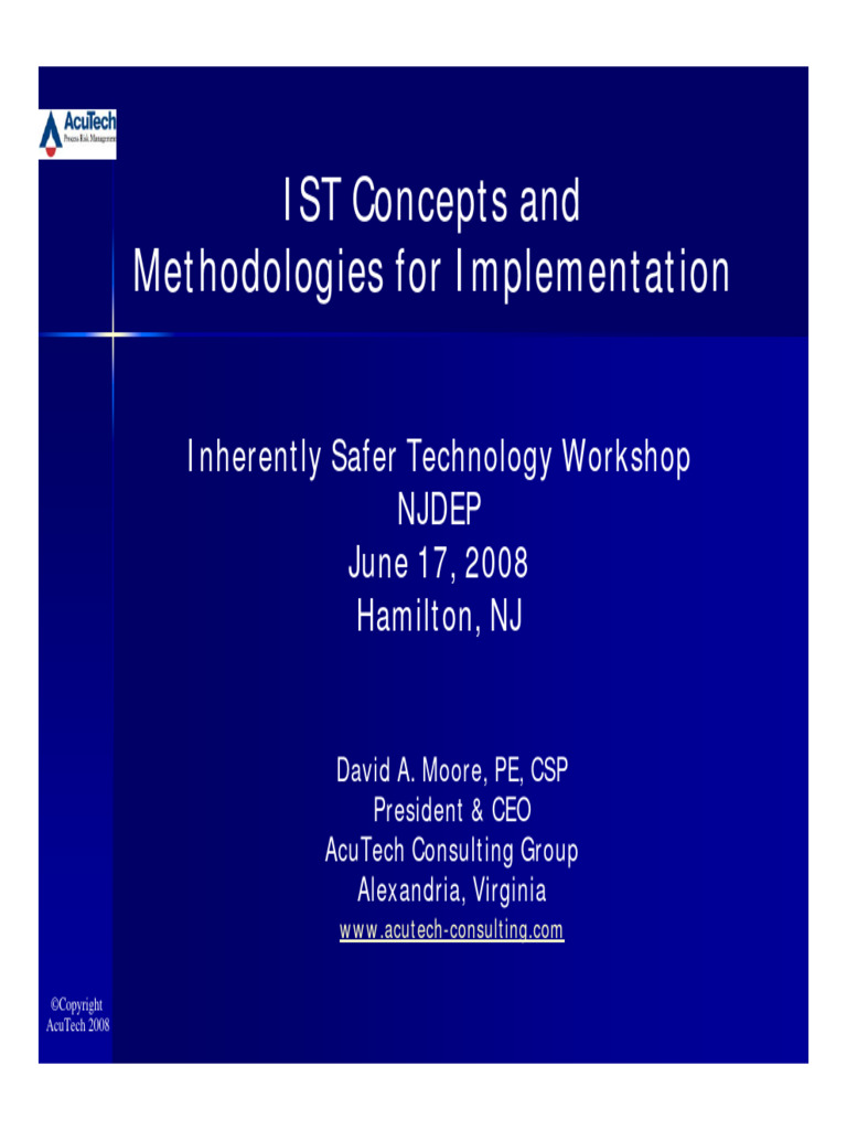 IST Workshop Concepts Methodologies | PDF | Risk | Safety