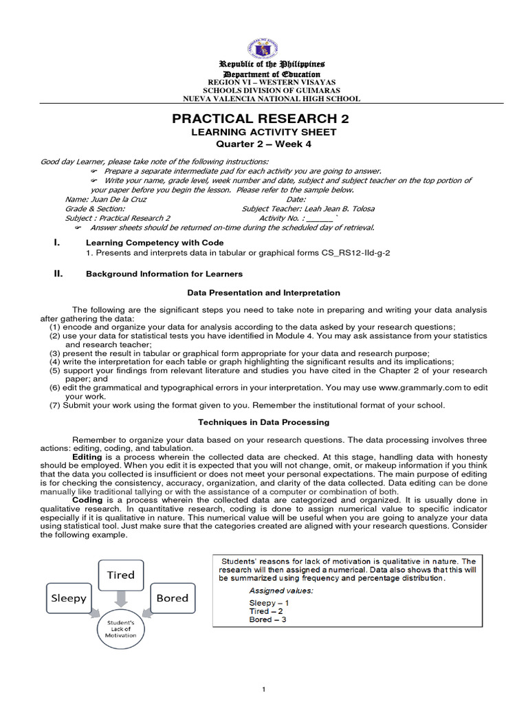 Practical Research 2 Quarter 2 Week 4 Sy2021 2022 AutoRecovered Final | PDF