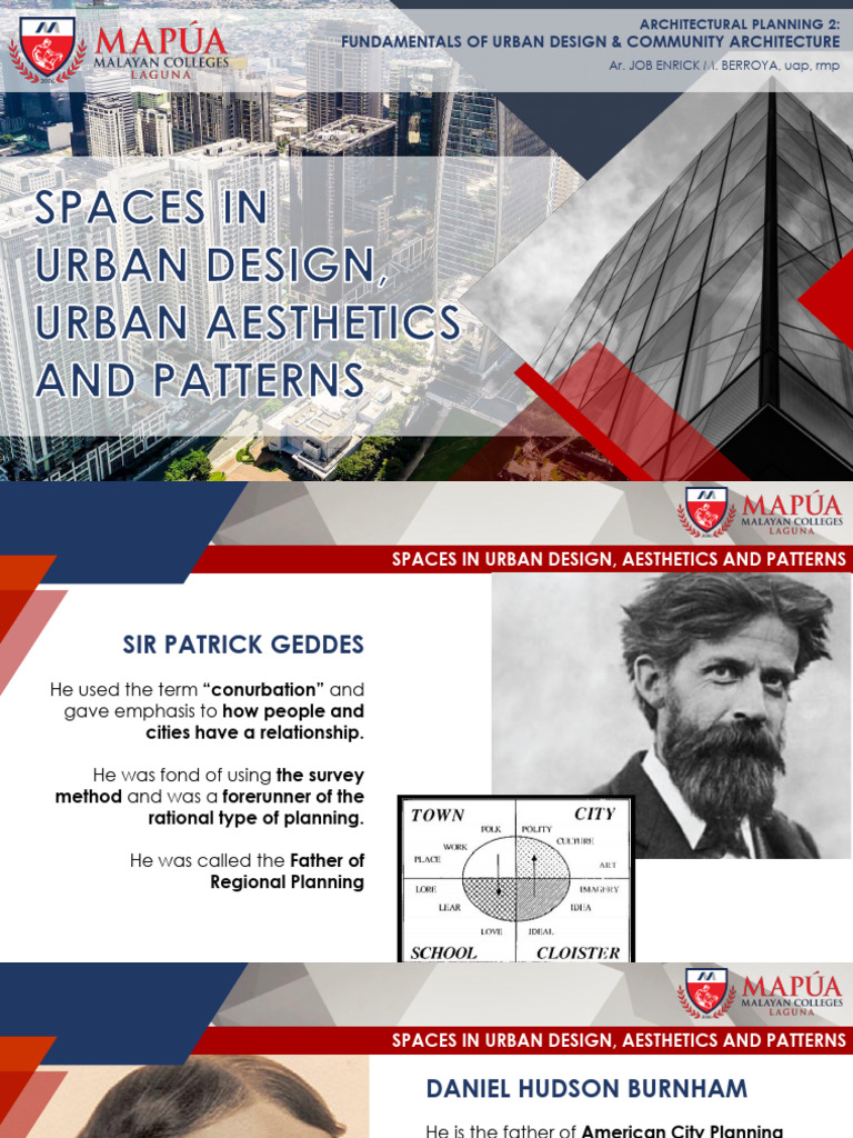 DES7 W7.1 - Planning 2 - Space in Urban Design, Urban Aesthetics and ...