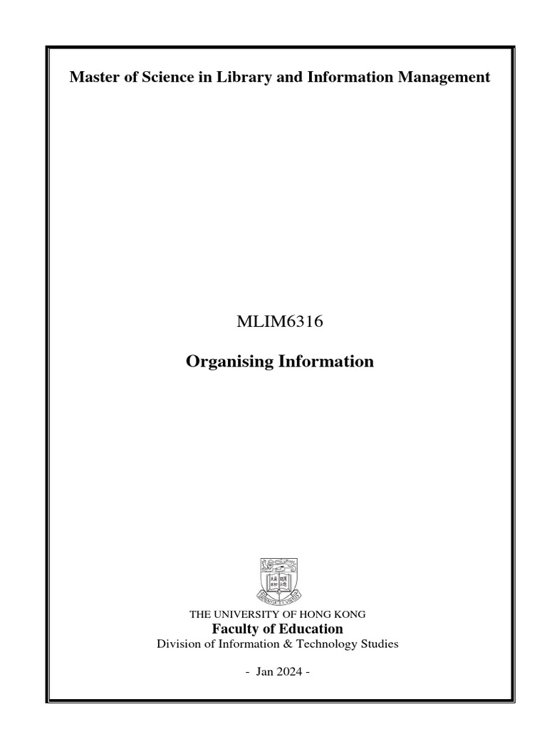 Course Outline - 2024 | PDF